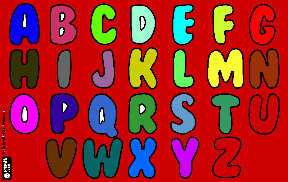 abcd, abecedari para colorear, abcd, abecedari para imprimir