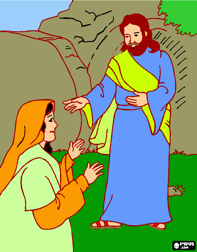 Maria Magdalena para colorear, Maria Magdalena para imprimir