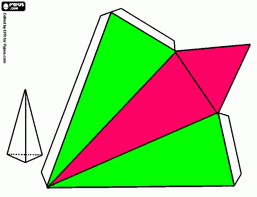 Modelo De Piramide Triangular