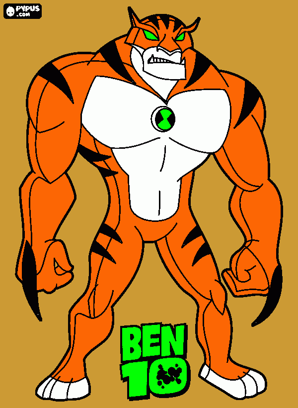 Ben 10 rath coloring pages