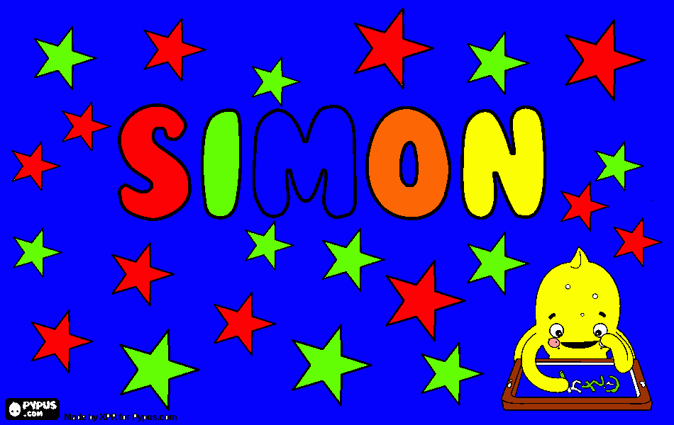 Simón. para colorear, Simón. para imprimir